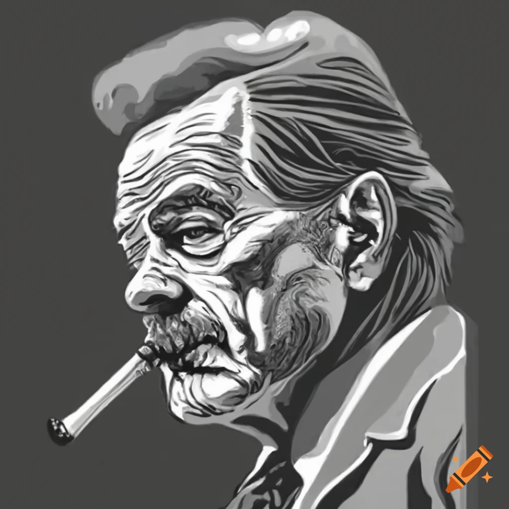 Brian cranston as walter smoking a blunt on Craiyon