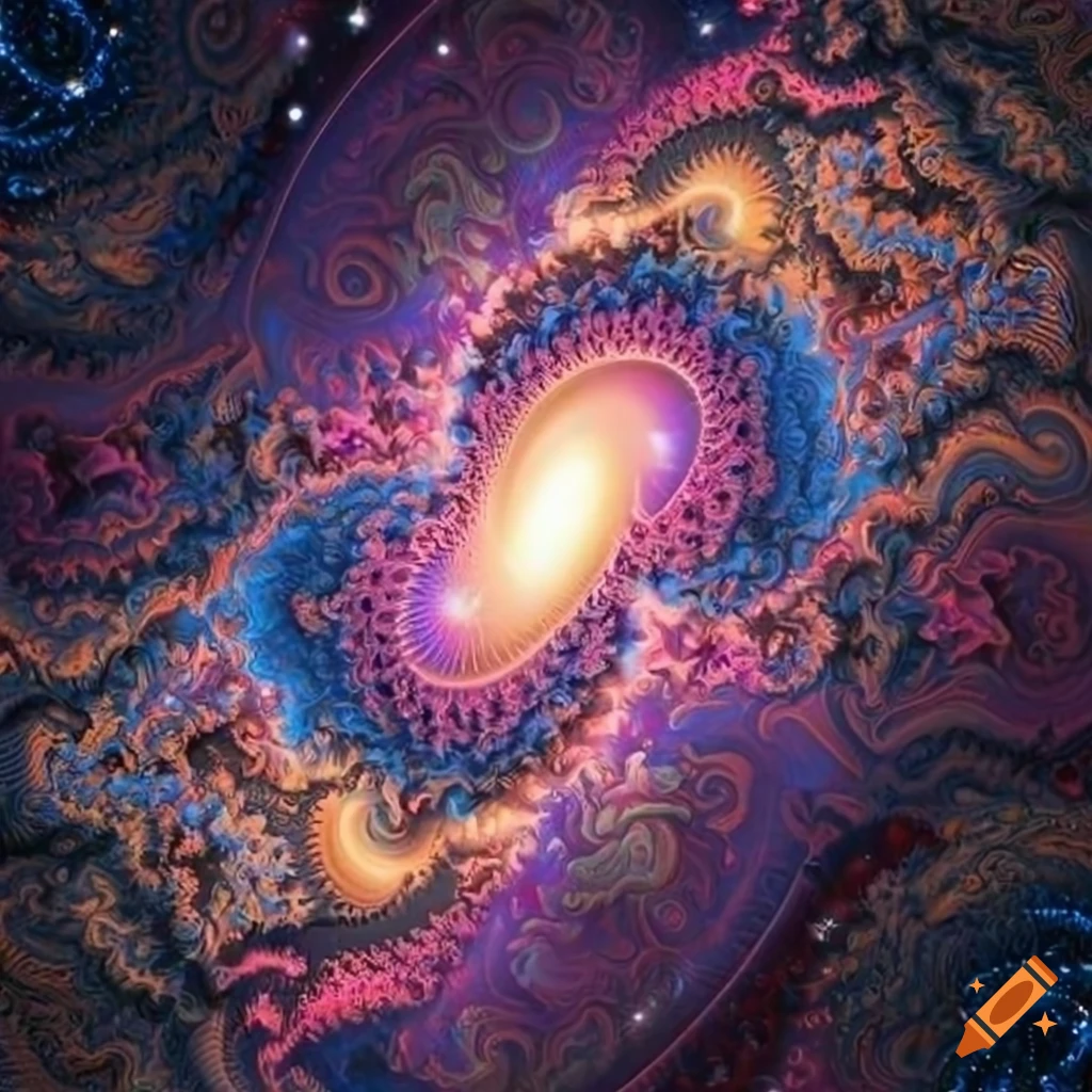 Fractal galaxy on Craiyon