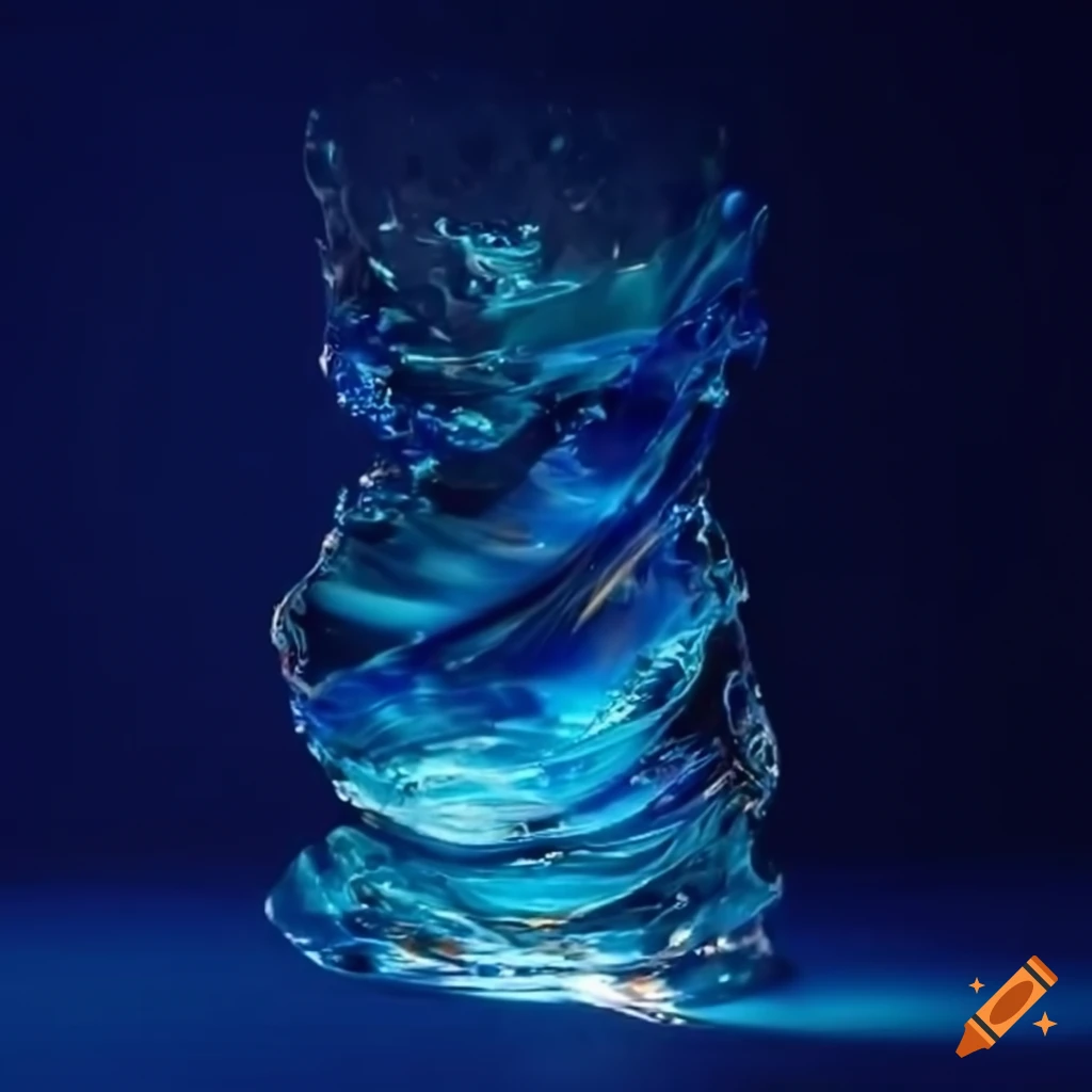 Exploding glass on Craiyon