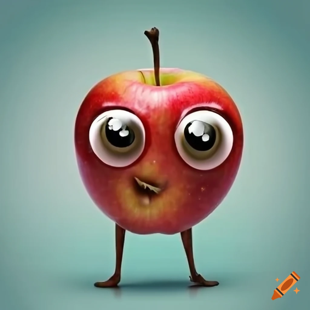 Funny apple on Craiyon