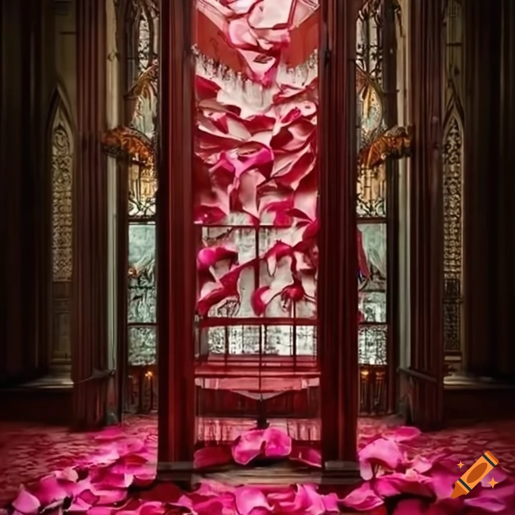 Glass elevator with romantic and gothic architecture design on Craiyon