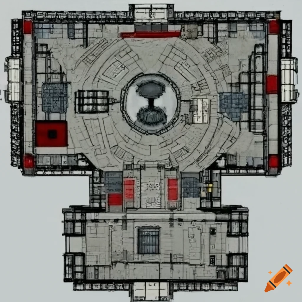 Star Wars Imperial base schematics on Craiyon