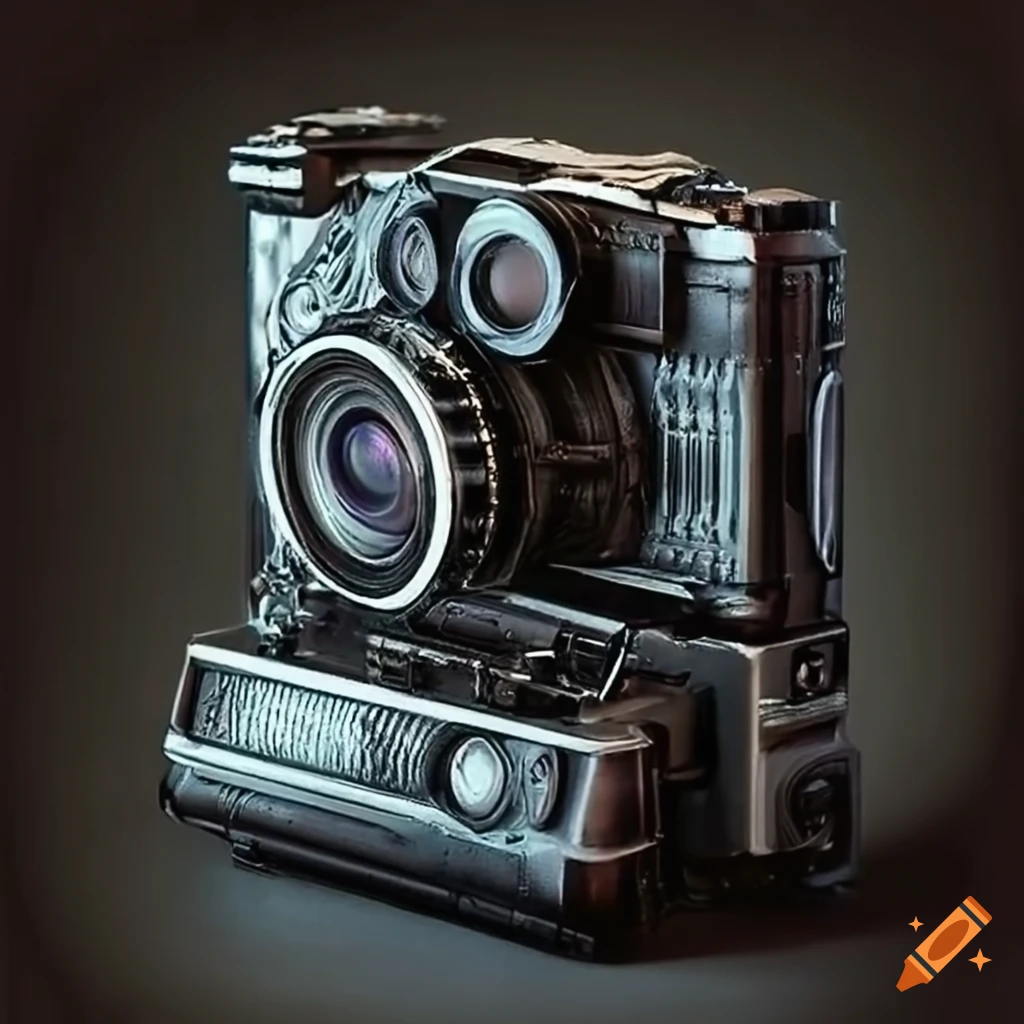 Unique film camera designed by h. r. giger on Craiyon