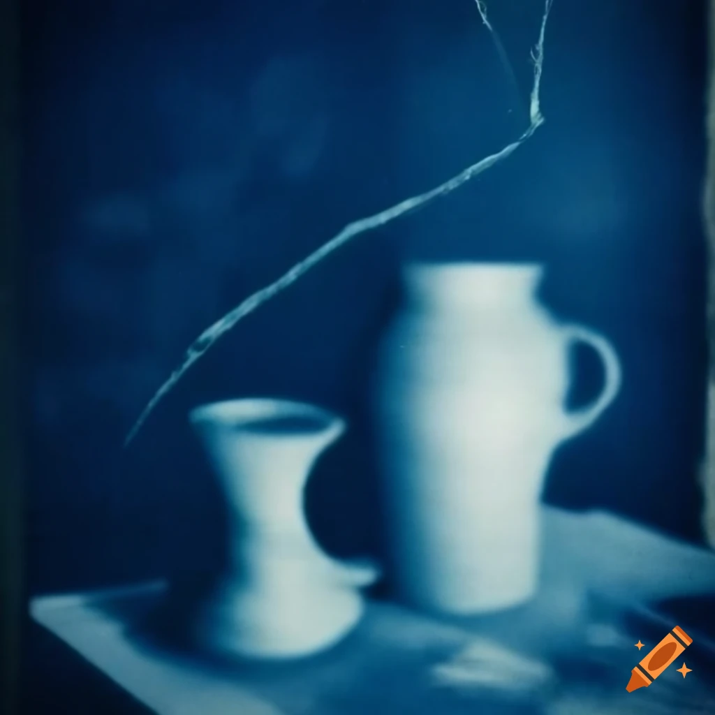 Blurry old cyanotype still life photography by deborah turbeville on ...