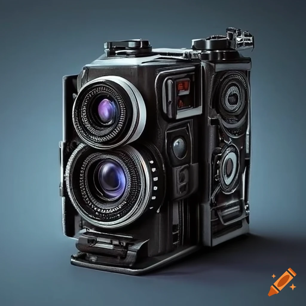 Unique film camera designed by h. r. giger on Craiyon