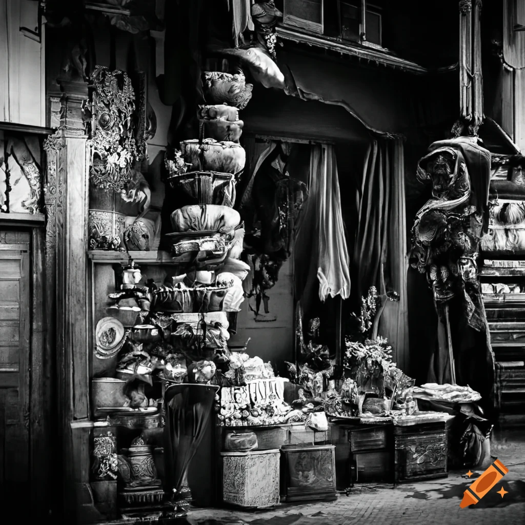 Unique black and white photo capturing the essence of a busy victorian ...