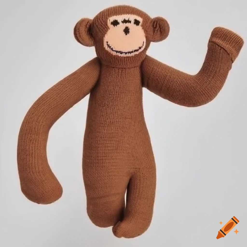 Sock monkey cute on Craiyon