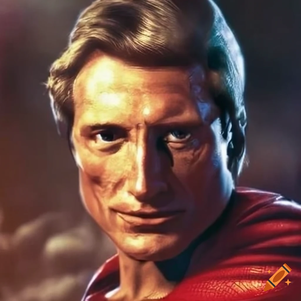 Roy scheider portraying superman on Craiyon