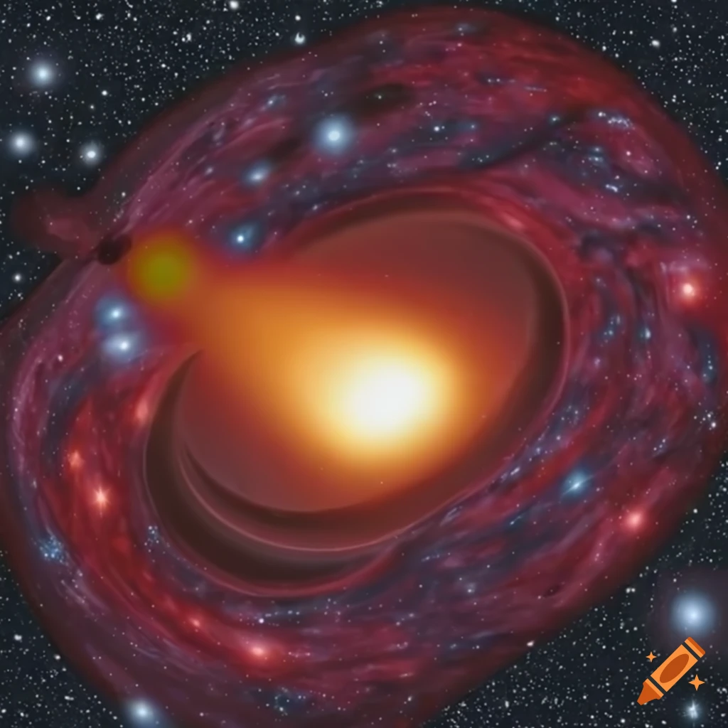Cosmic black hole in mesmerizing allure of the celestial depths on Craiyon