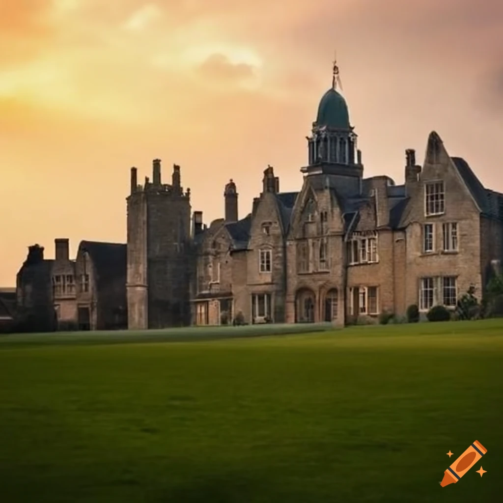 English countryside boarding school on Craiyon