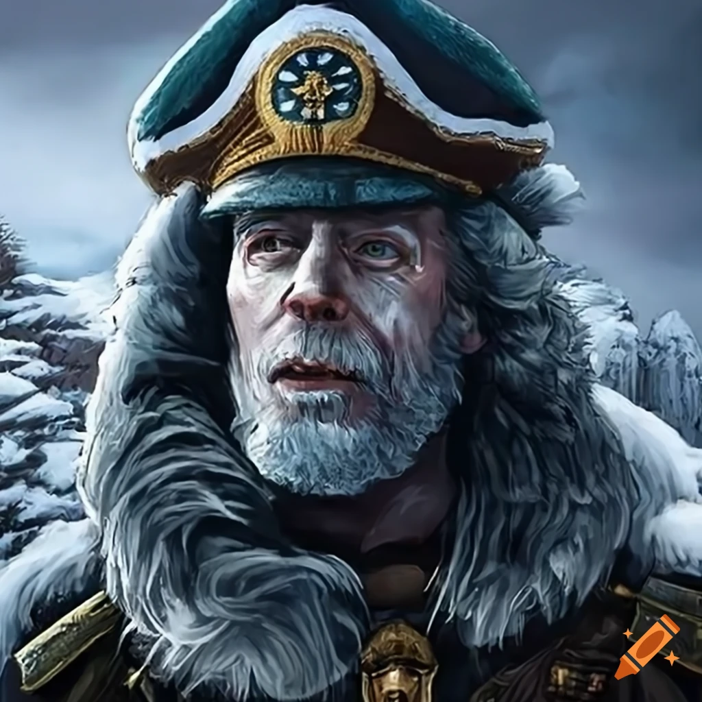 Captain snow military commander on Craiyon