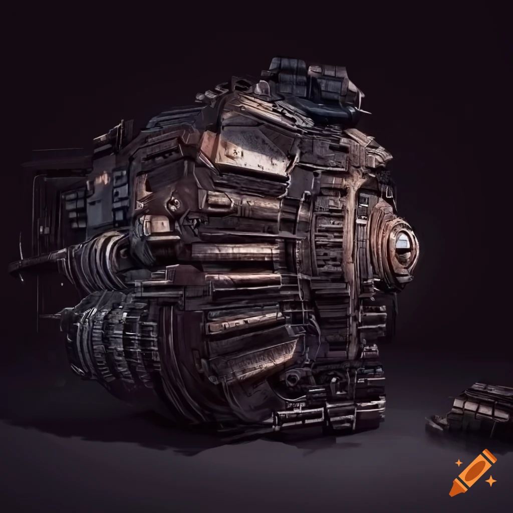 Sci-fi spaceship engine on Craiyon