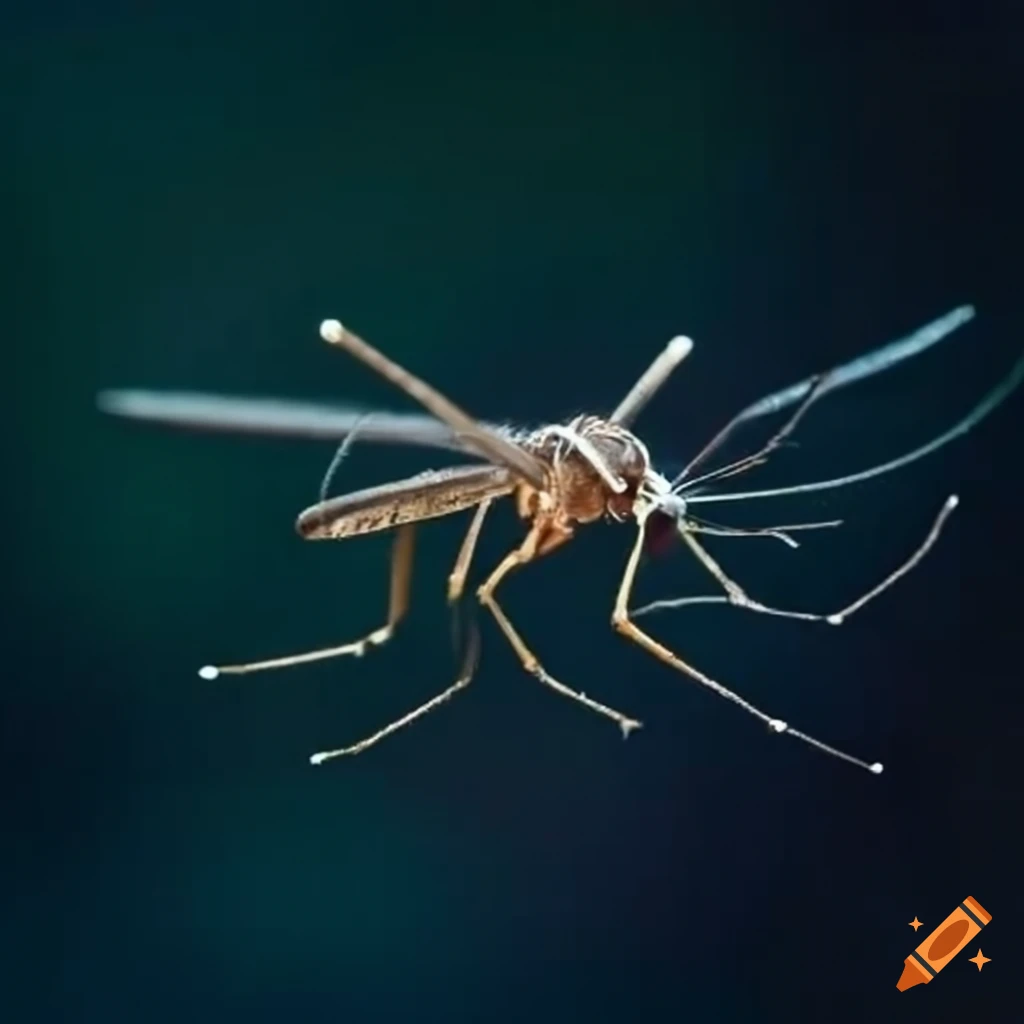 Flying mosquito on Craiyon