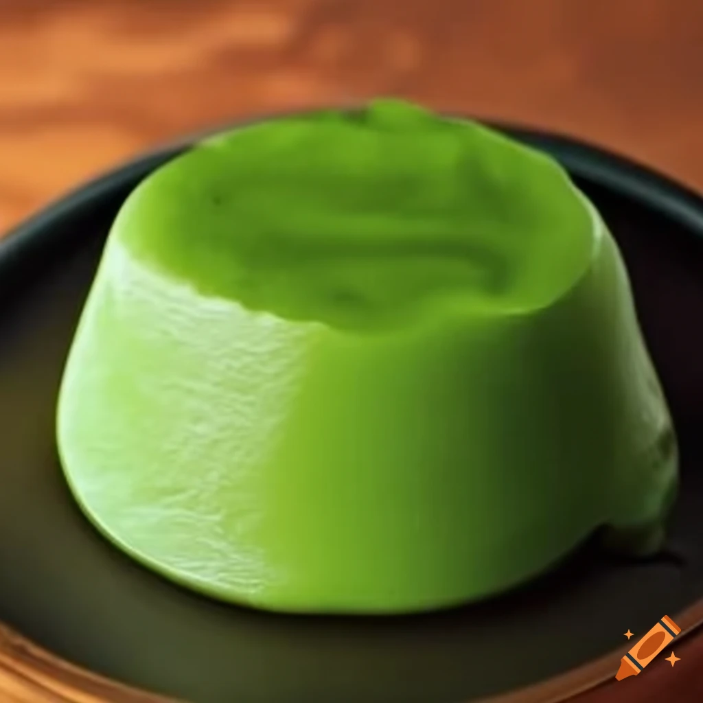 Green algae pudding on Craiyon