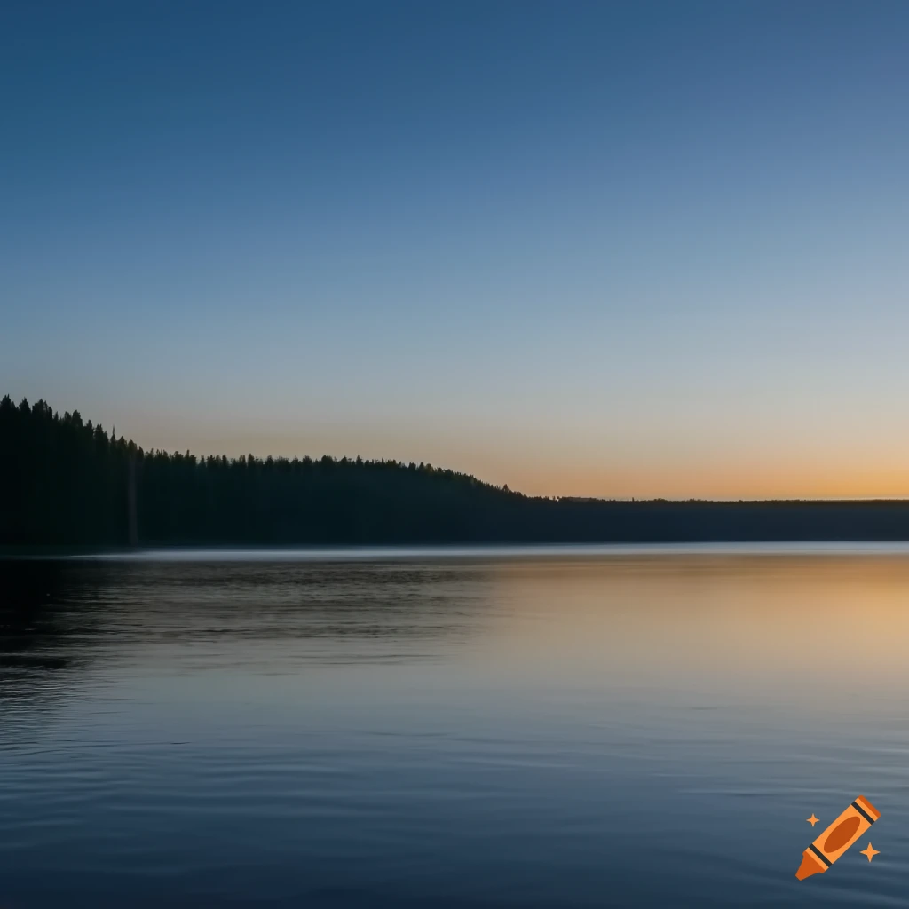 Lake view on Craiyon