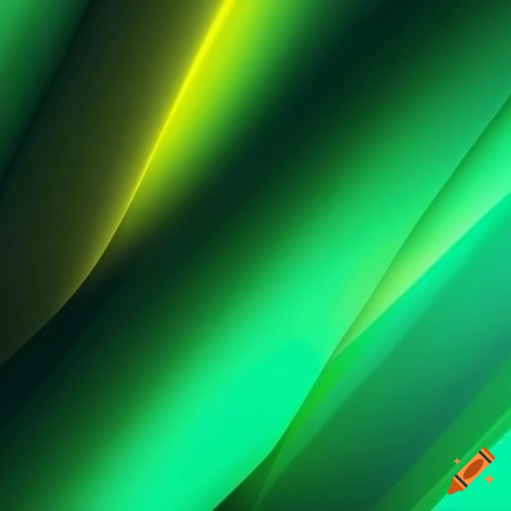 Abstract angular light green and yellow design on Craiyon