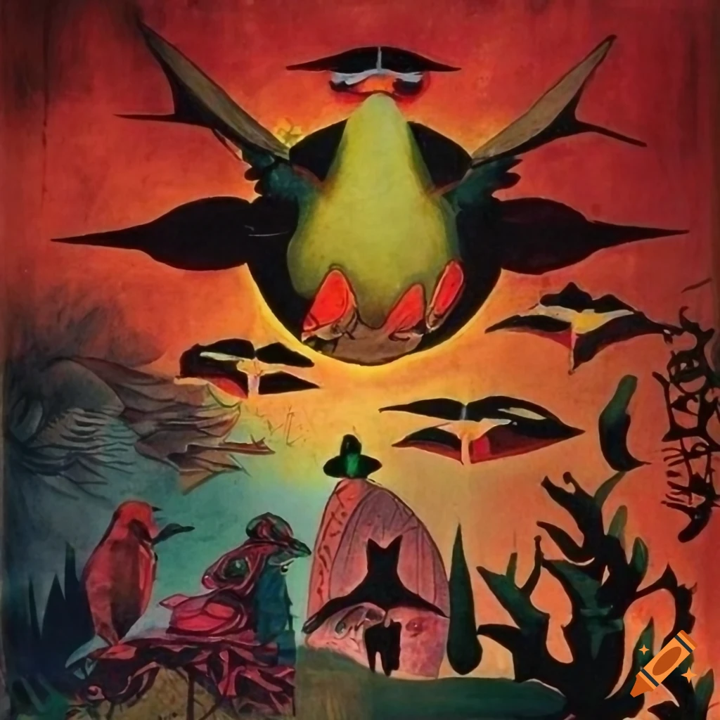 1930s Science Fiction pulp magazine cover with Arabic writing, red ...