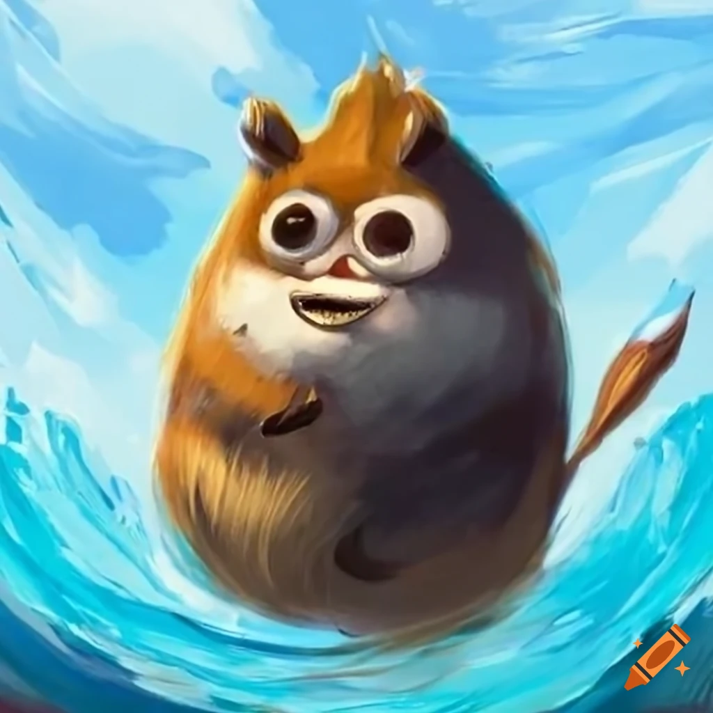 Lemmings on a journey on Craiyon