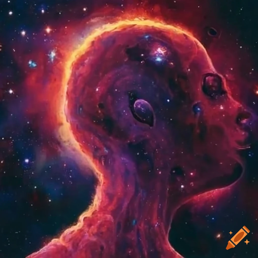 Cosmic miracle in nihilistic free fall on Craiyon