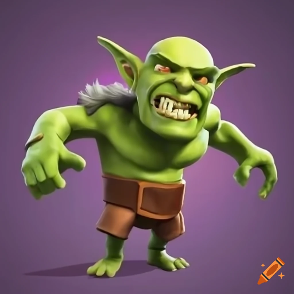 War goblins from clash of clans game on Craiyon