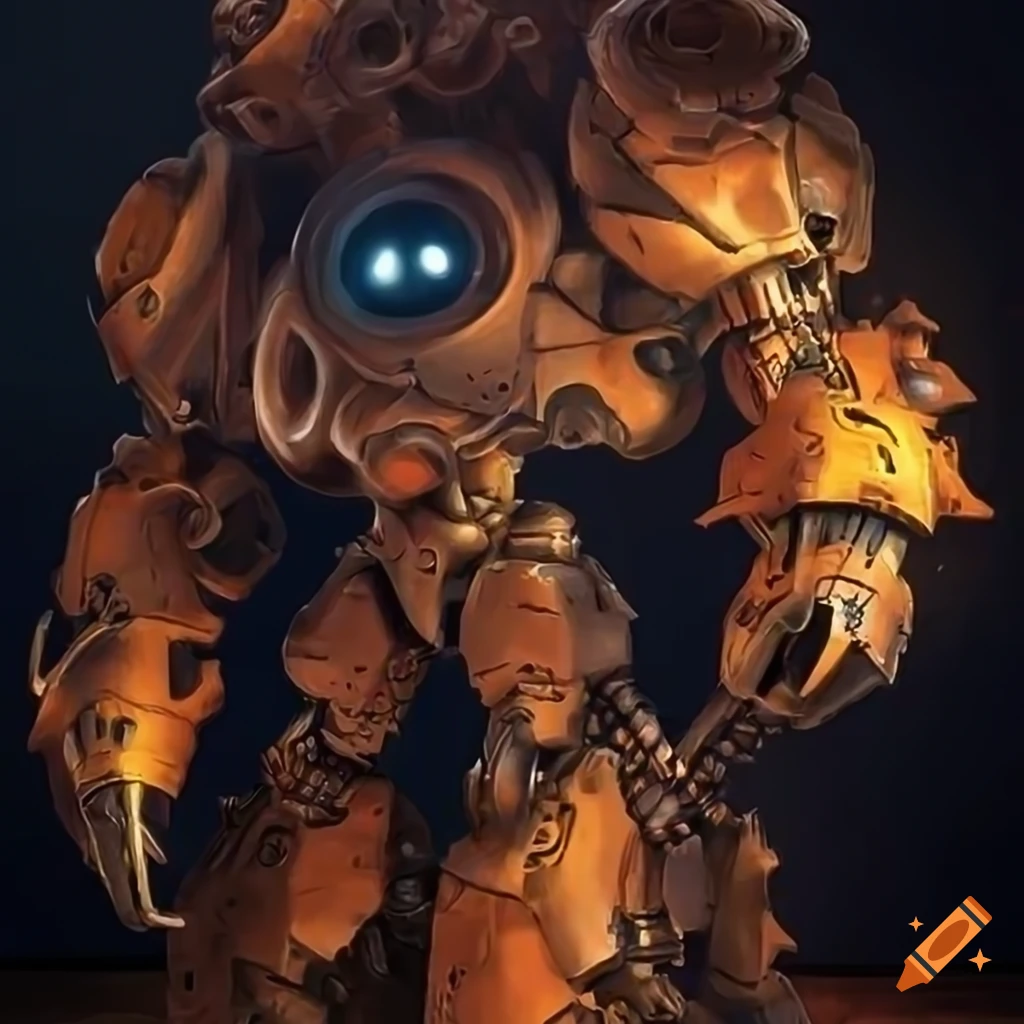 Mechmech in high definition with intricate layering and spectacular ...