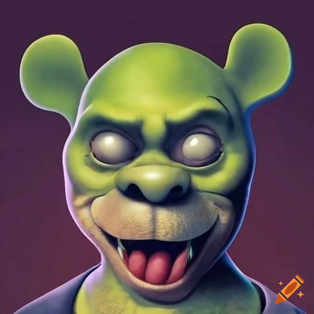 Mashup of Mickey Mouse and Shrek on Craiyon