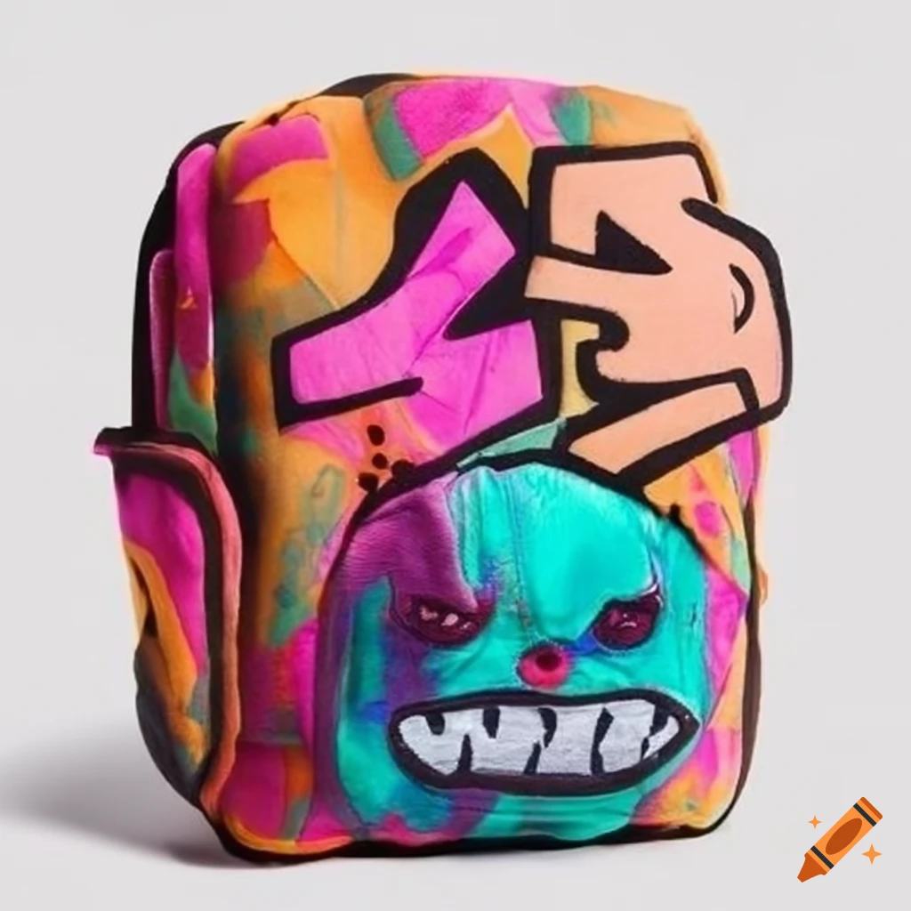 Colorful graffiti plush art on Craiyon