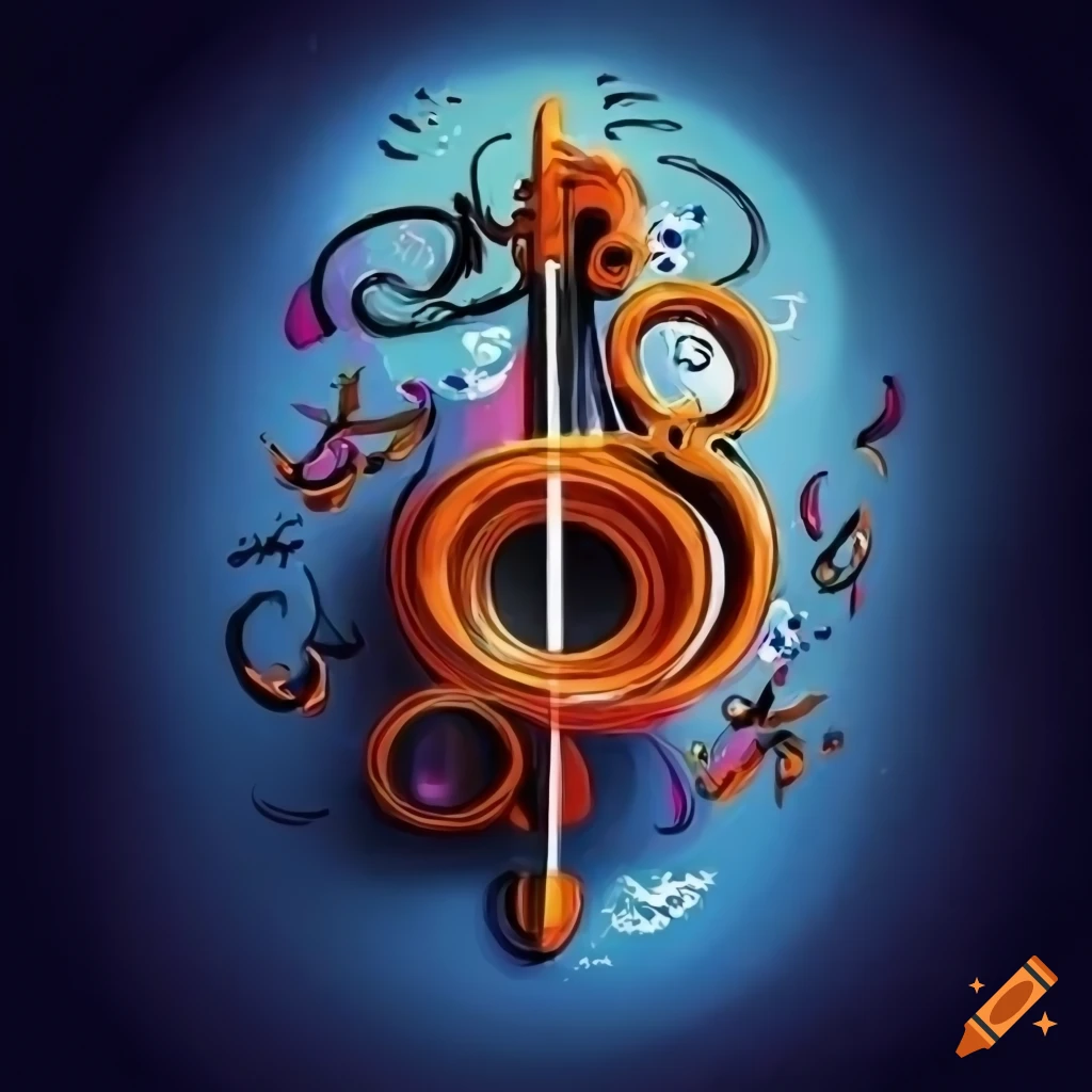 Dessin of a decorated orchestra for discord server on Craiyon