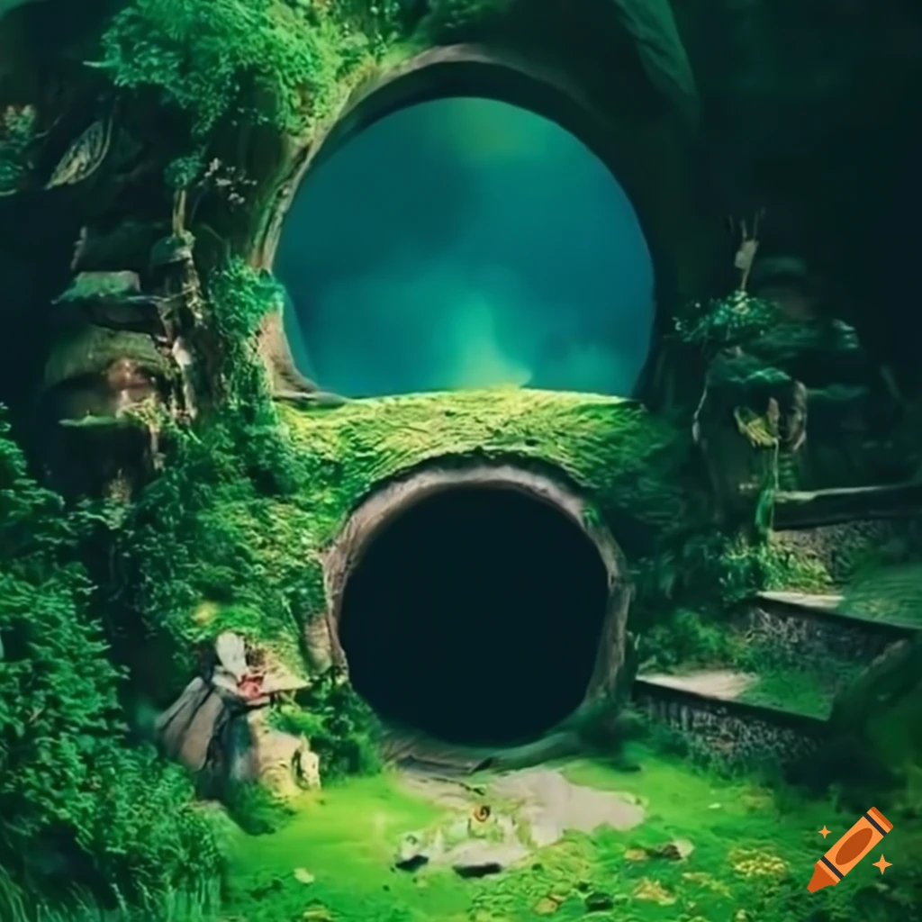 Hobbit hole from lord of the rings in studio ghibli style on Craiyon