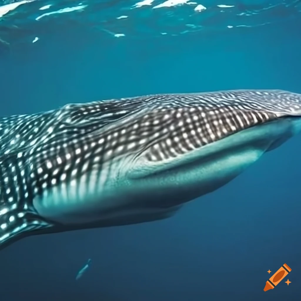 Whale shark hybrid creature illustration on Craiyon