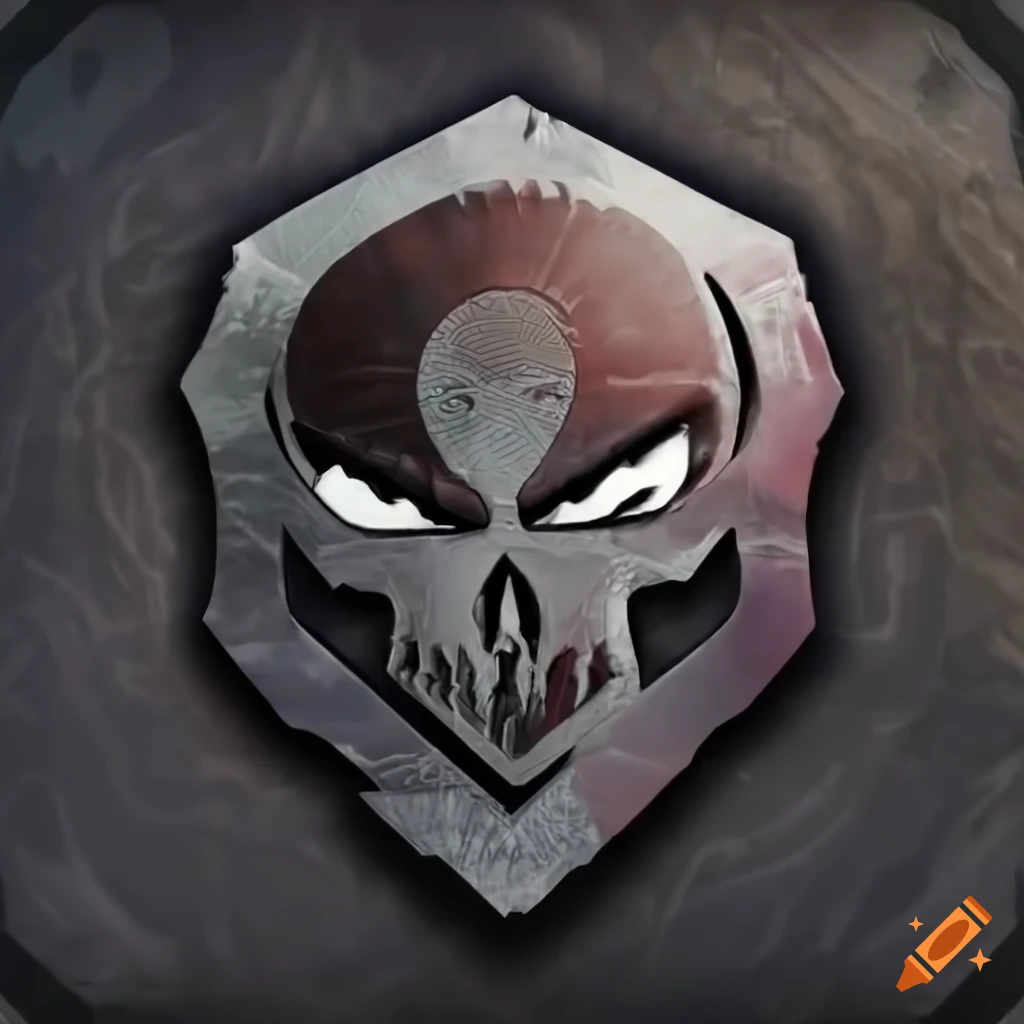 Destiny 2 skull-shield logo with raid alpha channel on Craiyon