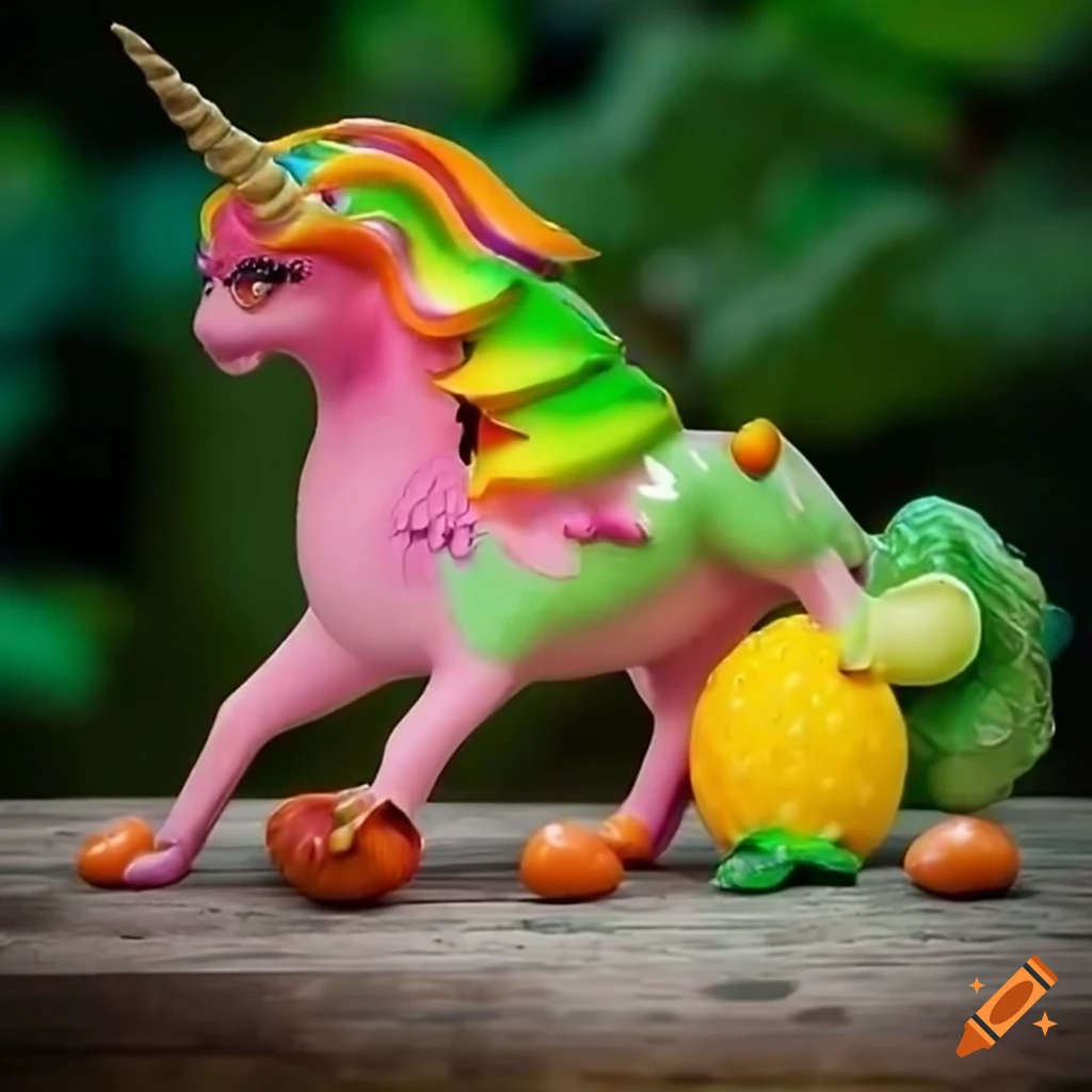 Mythical creatures and mutant omega mart lemon fruit monster in a ...