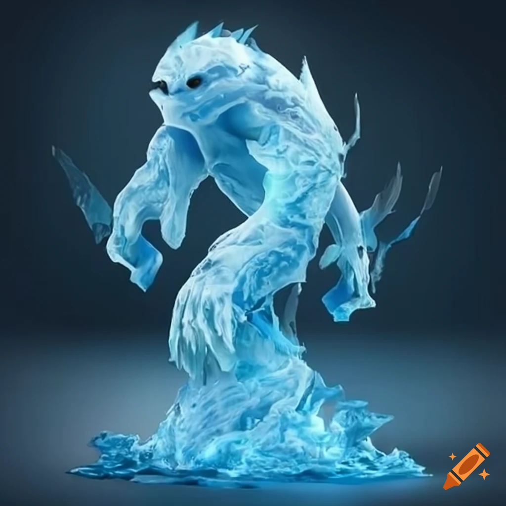 Ice Elemental on Craiyon