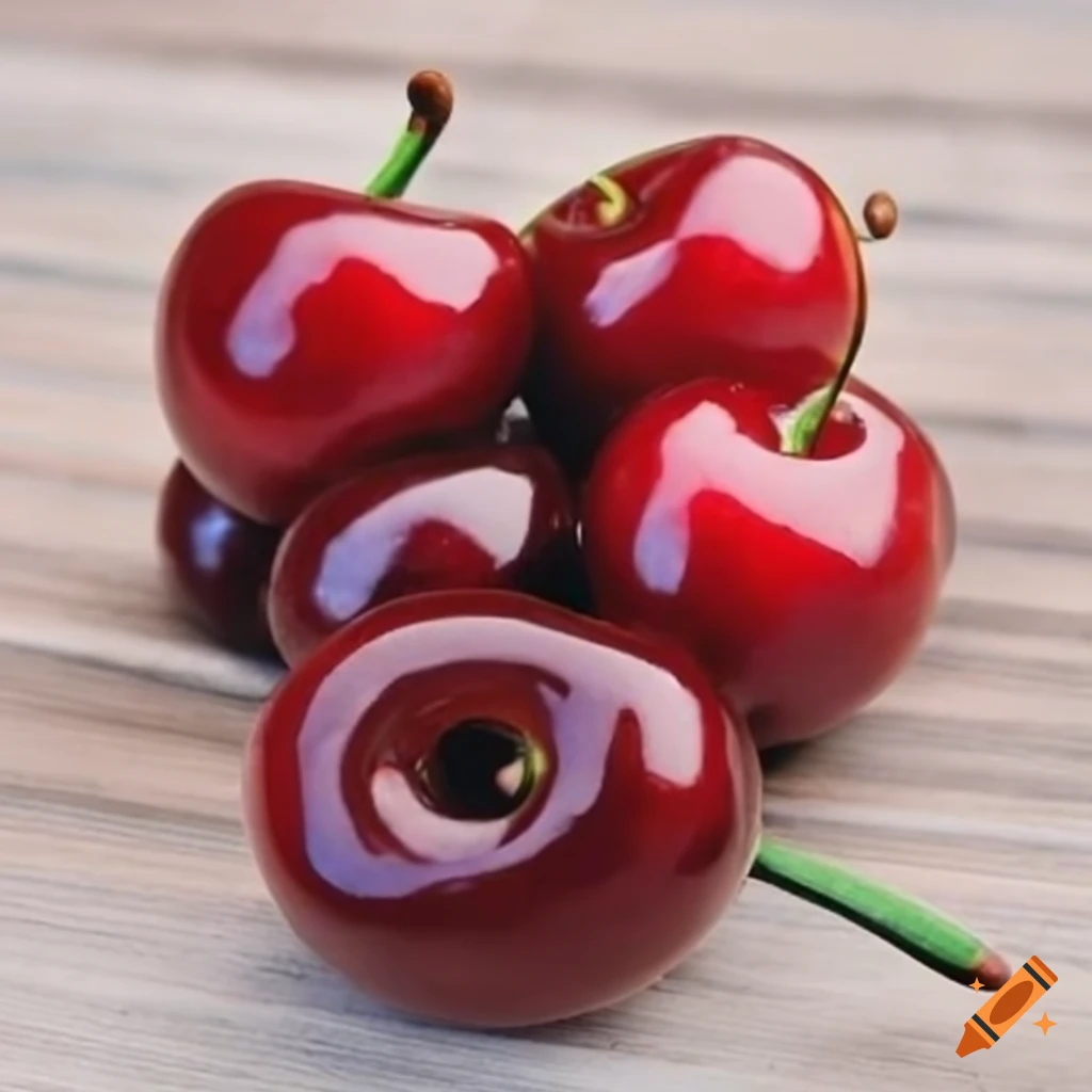 Cherry fruit on Craiyon