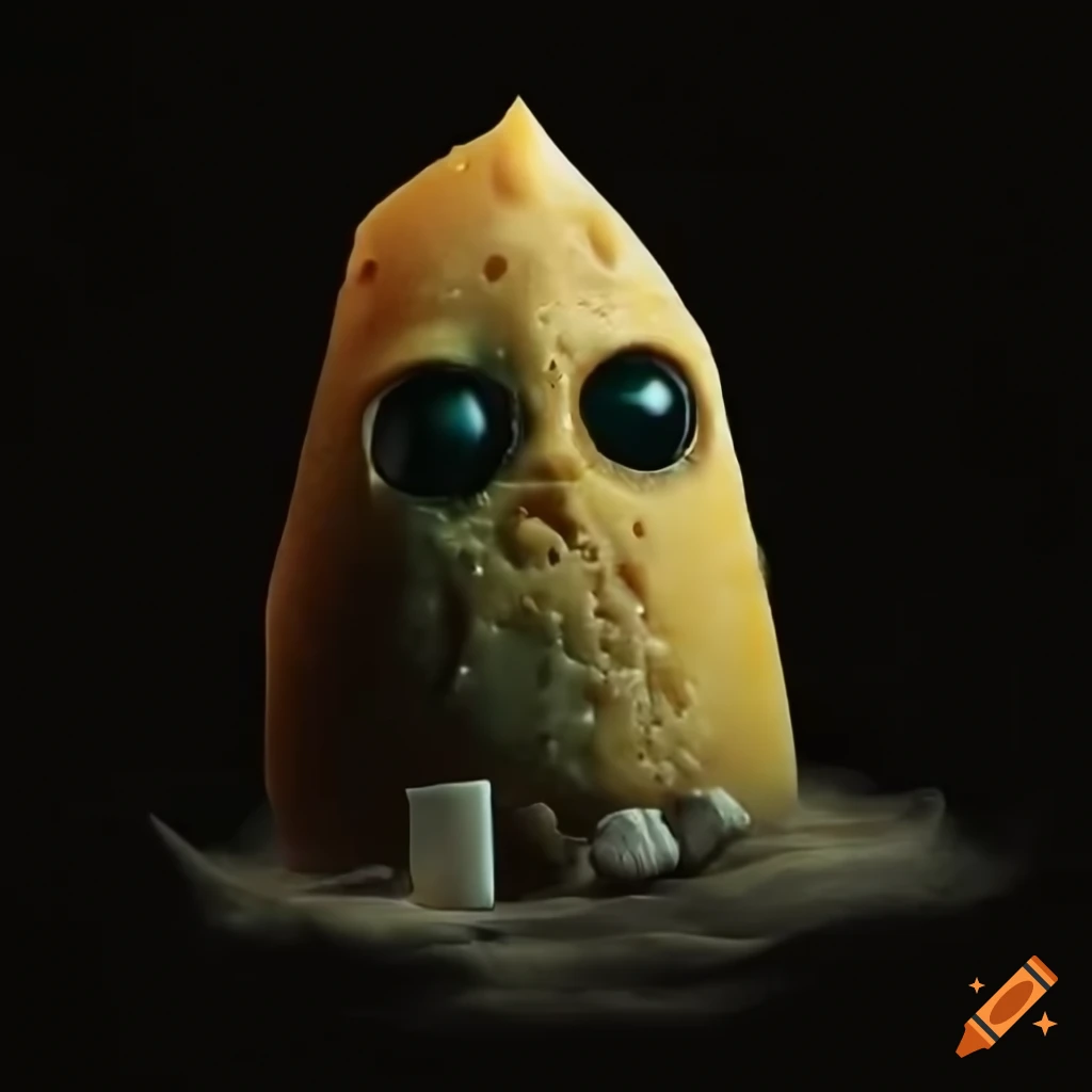 Creative cheese creature on Craiyon