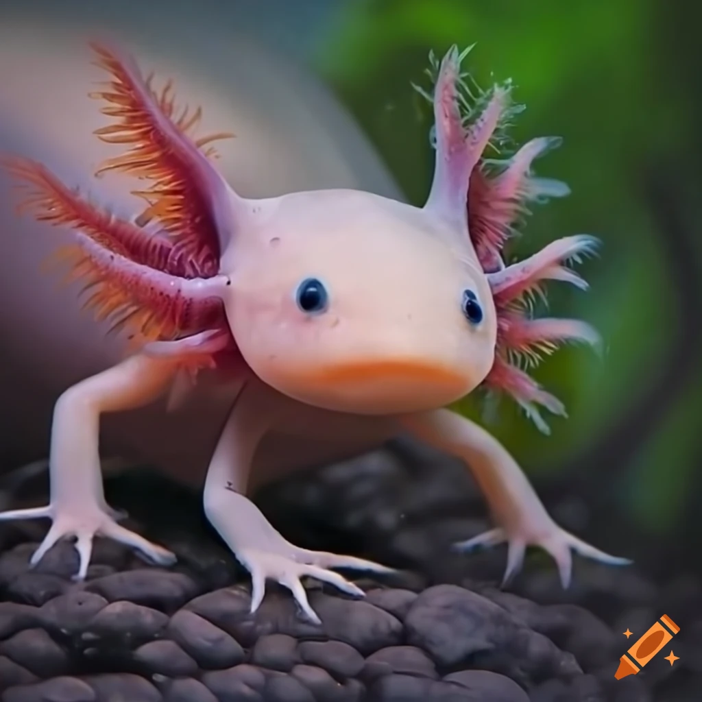 Axolotl cute on Craiyon