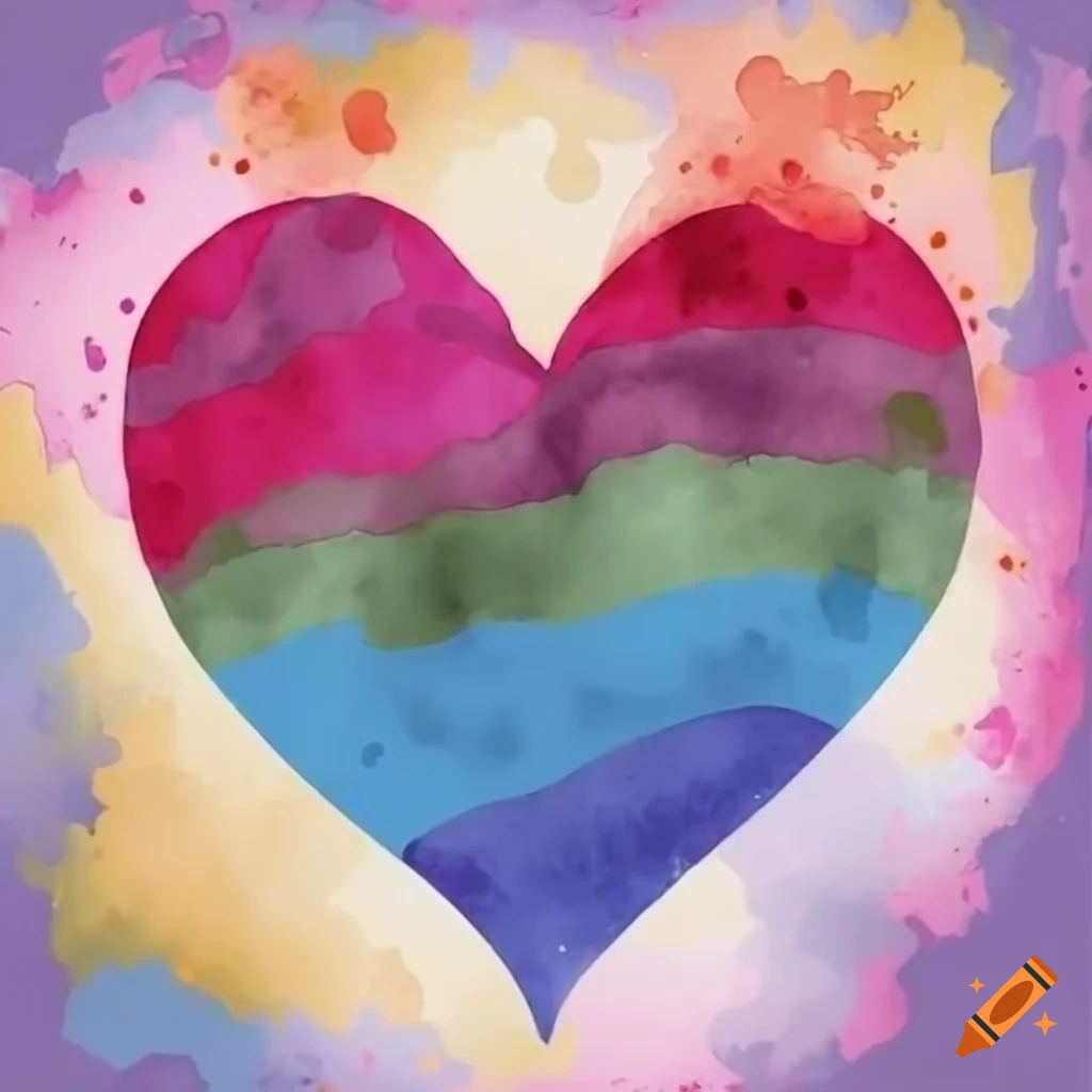 Heart with trans flag colors and text 'acceptance matters' on Craiyon
