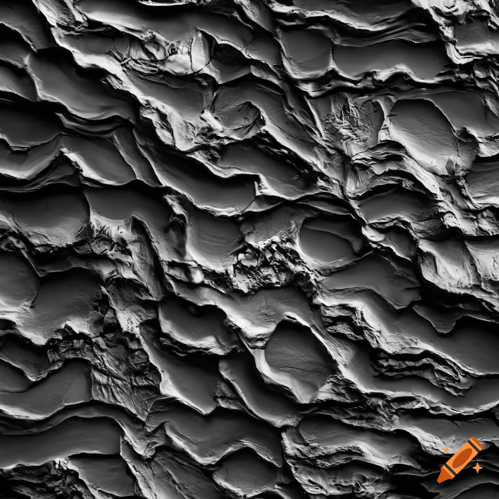 Seamless black and white rock texture in 8k resolution on Craiyon