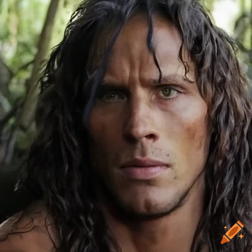 Rugged man taking a selfie on Craiyon