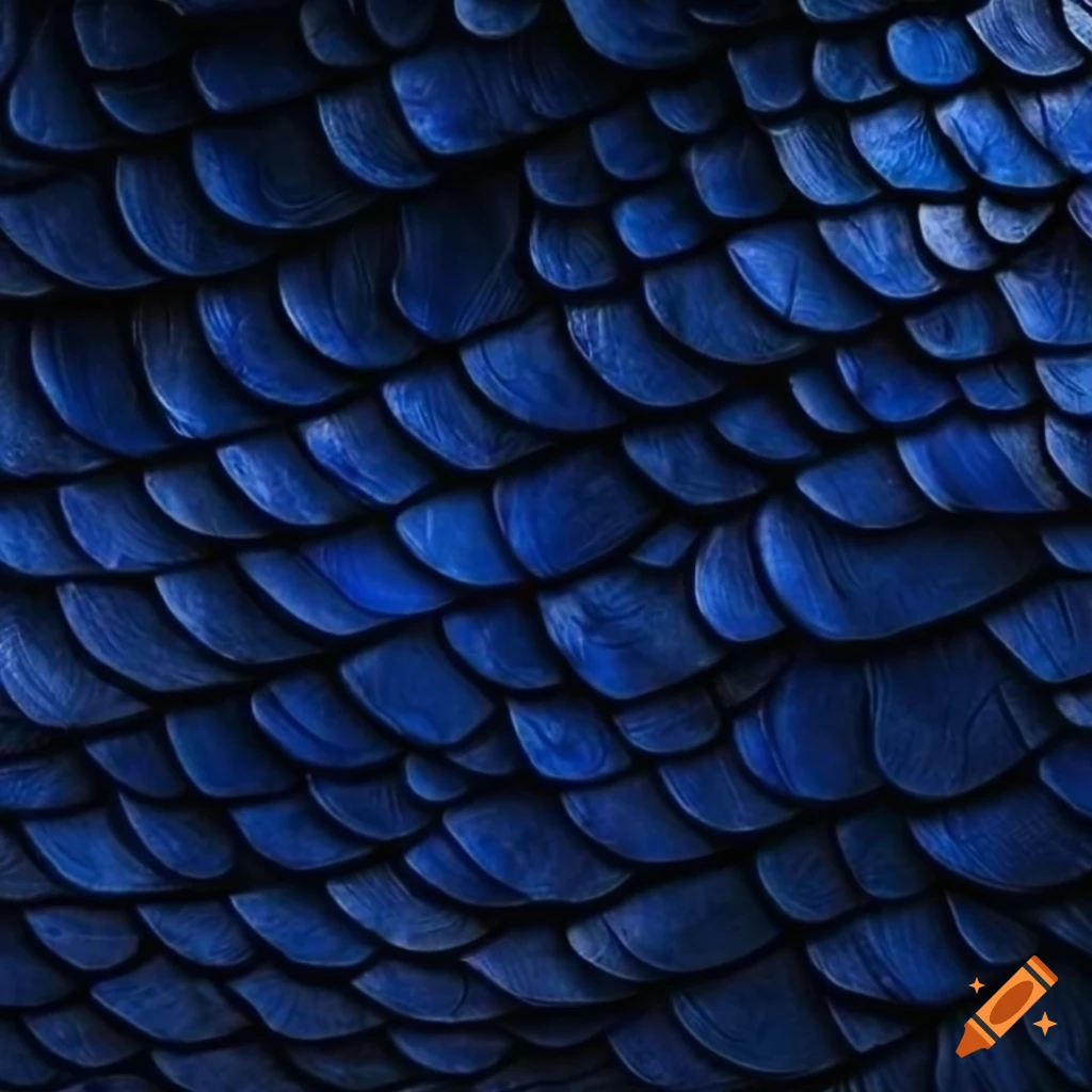 Dark blue dragon scales texture for a book cover on Craiyon