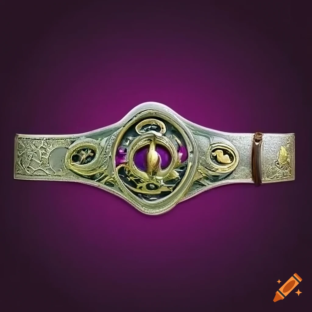 Magic noble belt front view on Craiyon