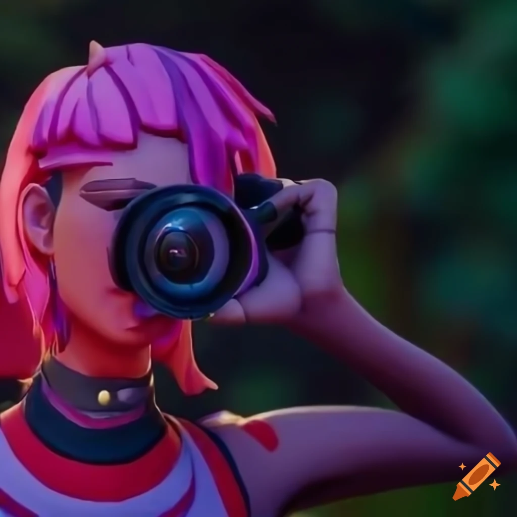 Dynamic Fortnite-themed profile photo on Craiyon