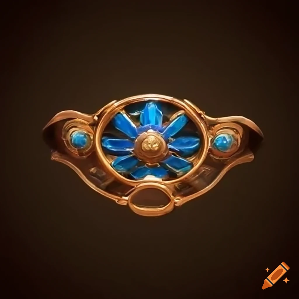 Front view of a noble magic belt on Craiyon