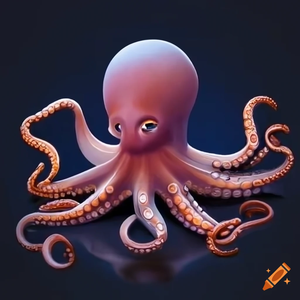 Octopus reading on Craiyon