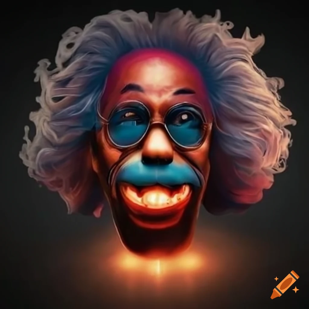 Portrait of super intelligent einstein on Craiyon
