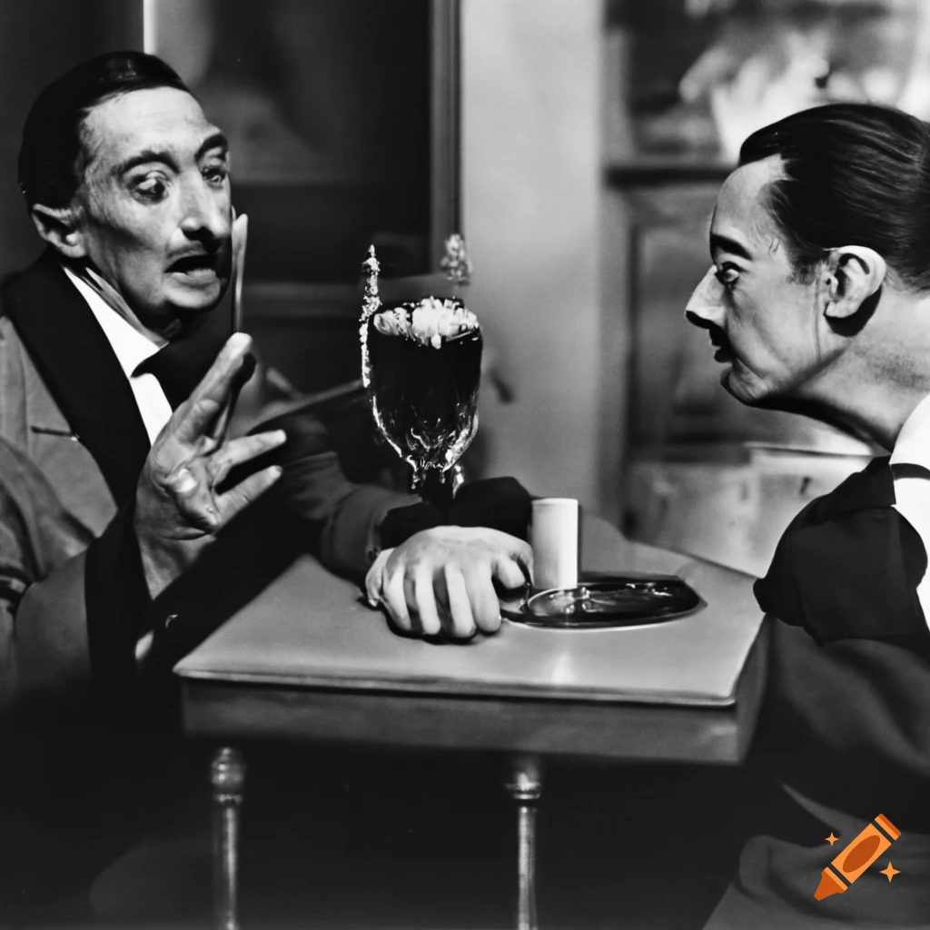 Artistic reinterpretation of dali and picasso in a bar together on Craiyon