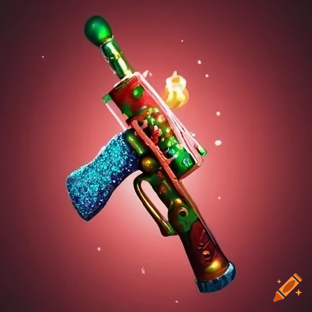 Christmas bauble launcher weapon on Craiyon