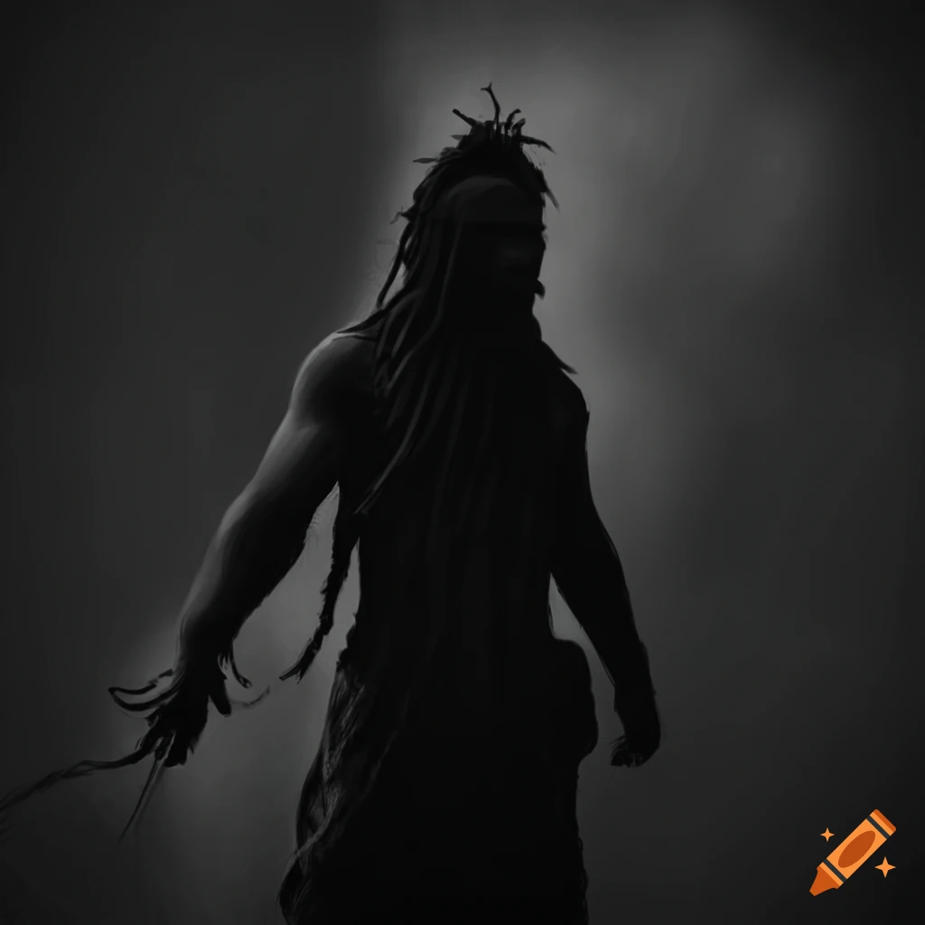 Profile picture of a ninja with dreadlocks on Craiyon