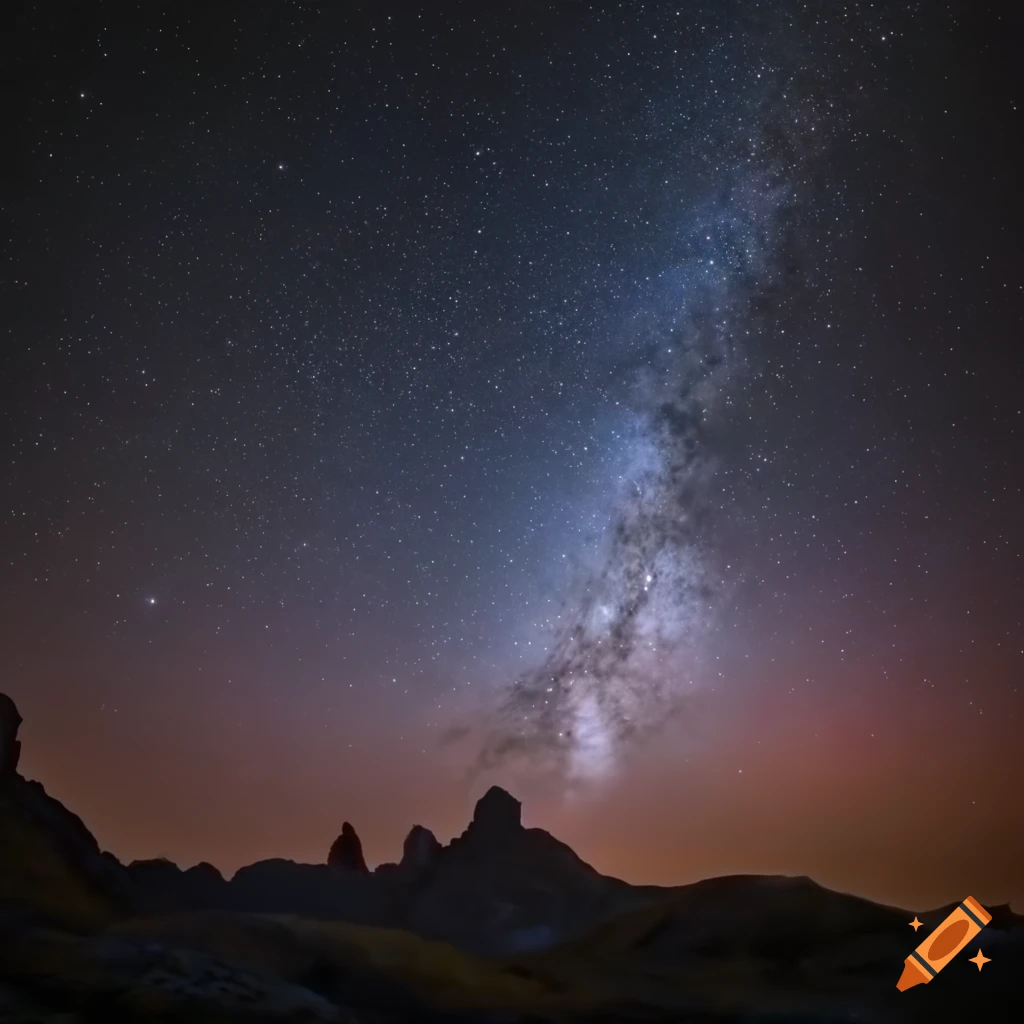 Starry space background on Craiyon