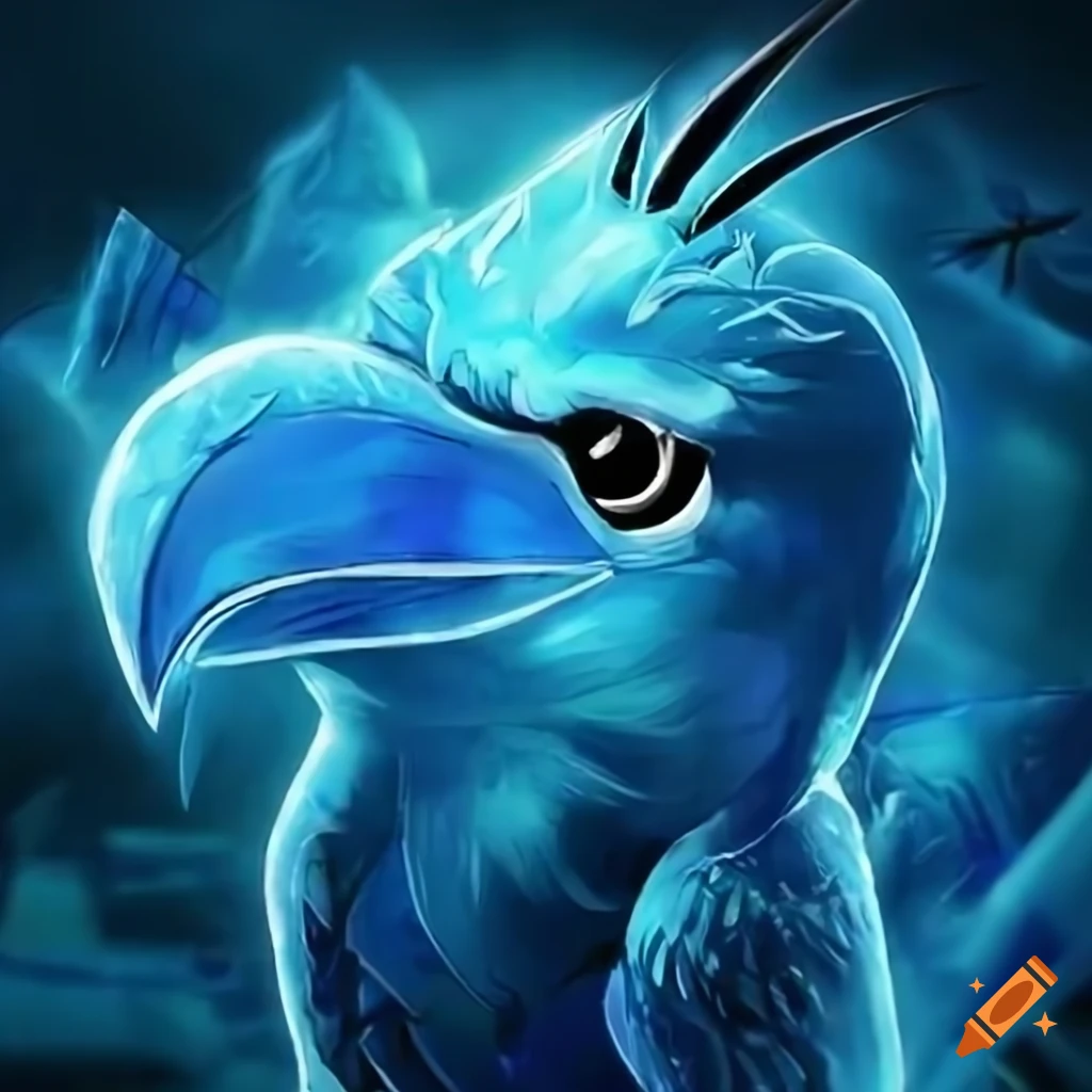 Yugioh ice bird on Craiyon